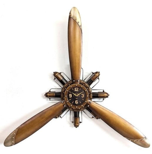 AeroSpin Wall Clock – Propeller Edition - Peterson Housewares & Artwares