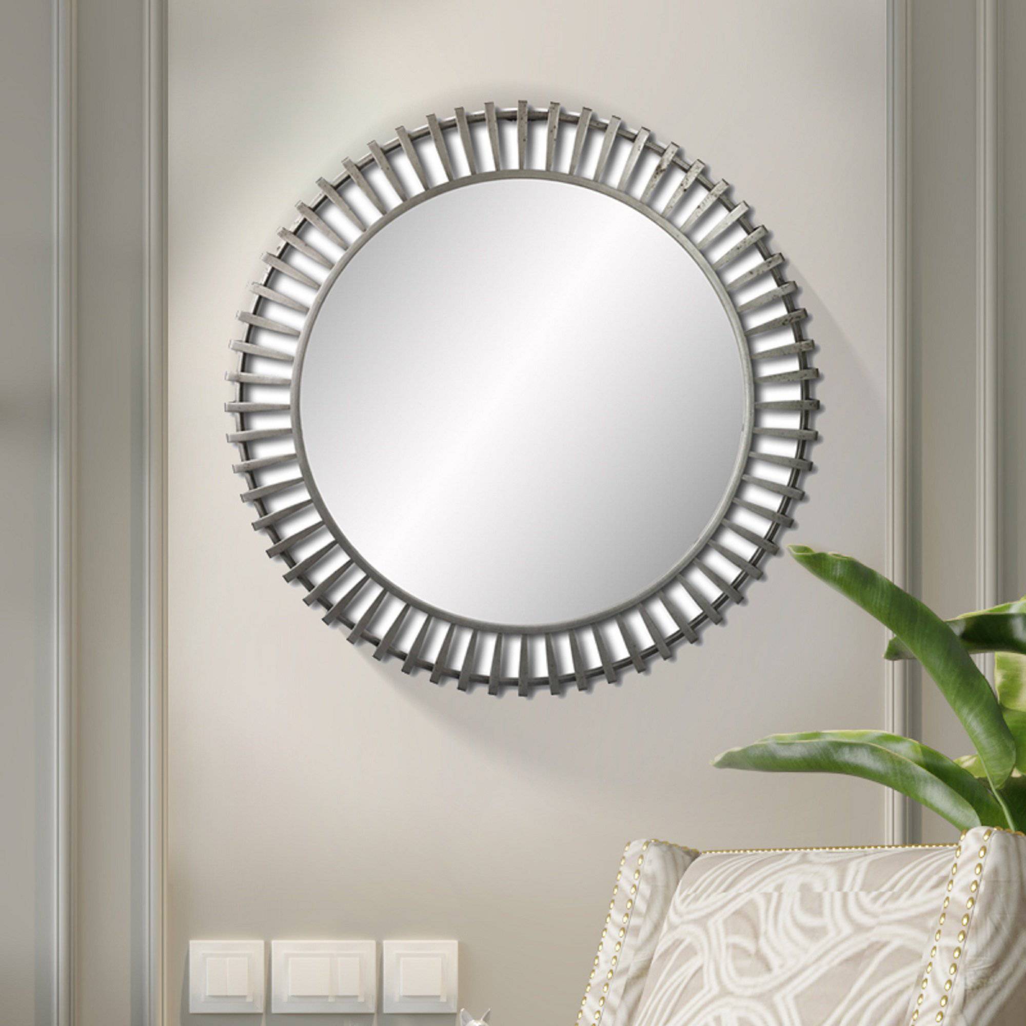 Wall Mirror - Decorative Metal Wall Mirror - Peterson Housewares & Artwares